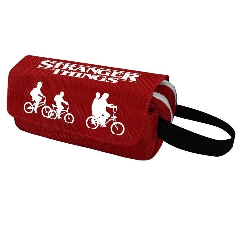 Пенал школьный <Очень странные дела> (Stranger Things) с принтом, жесткий, на молнии, для канцелярии, тематический, для детей и подростков