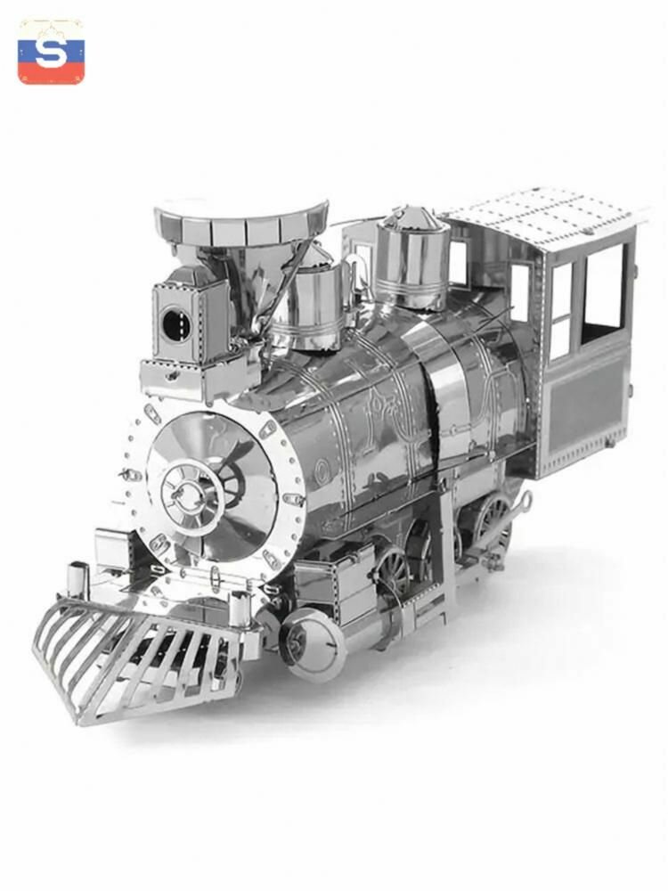 3D стереоскопическая головоломка из нержавеющей стали DIY креативная модель Поезд