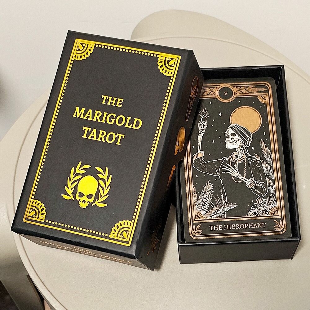 Карты таро "Мэриголд", Упакован в жесткую коробку/78 шт. Гадальных карт Таро/the Marigold tarot