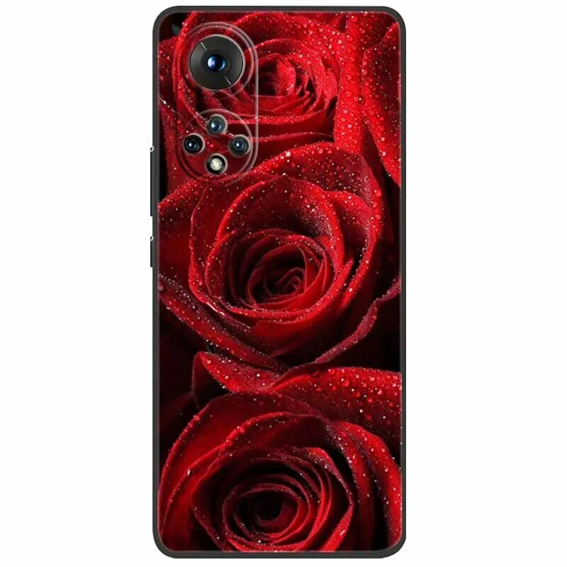Силиконовый чехол HonorX7 для Honor X7, чехол 2022, противоударный чехол из мягкого ТПУ Красный, 33