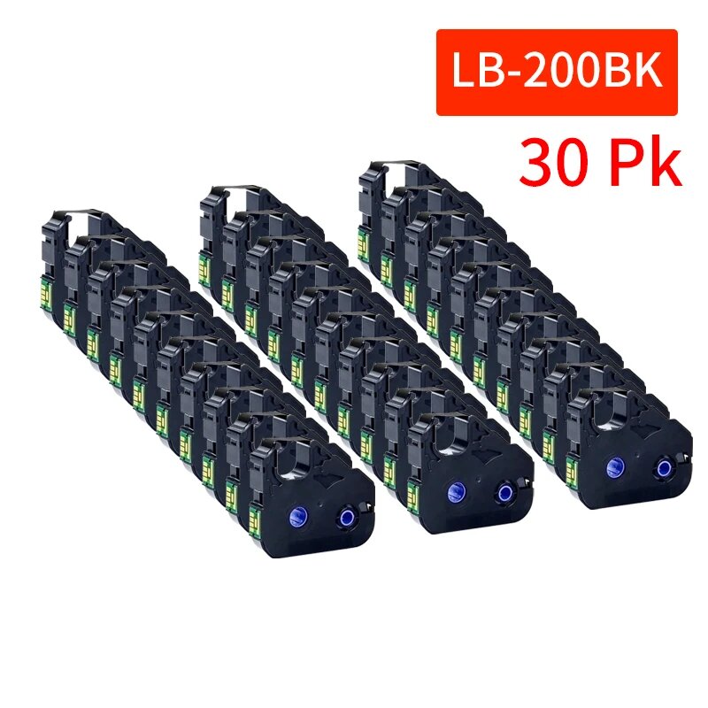 Лента для принтера Canon черная 12 мм * 100 м LB-200BK 30pcs