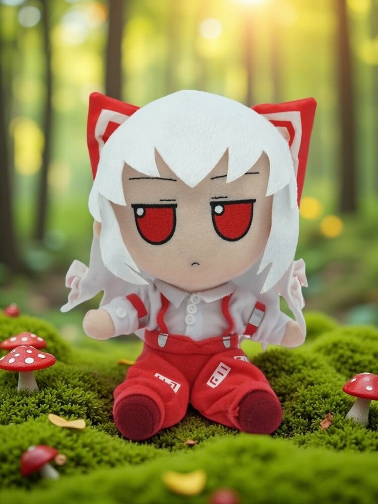 Аниме Мягкие Игрушки TouHou Project Fumo Fujiwara no Mokou / Фудживара но Моко Игрушка Антистресс 20 CM