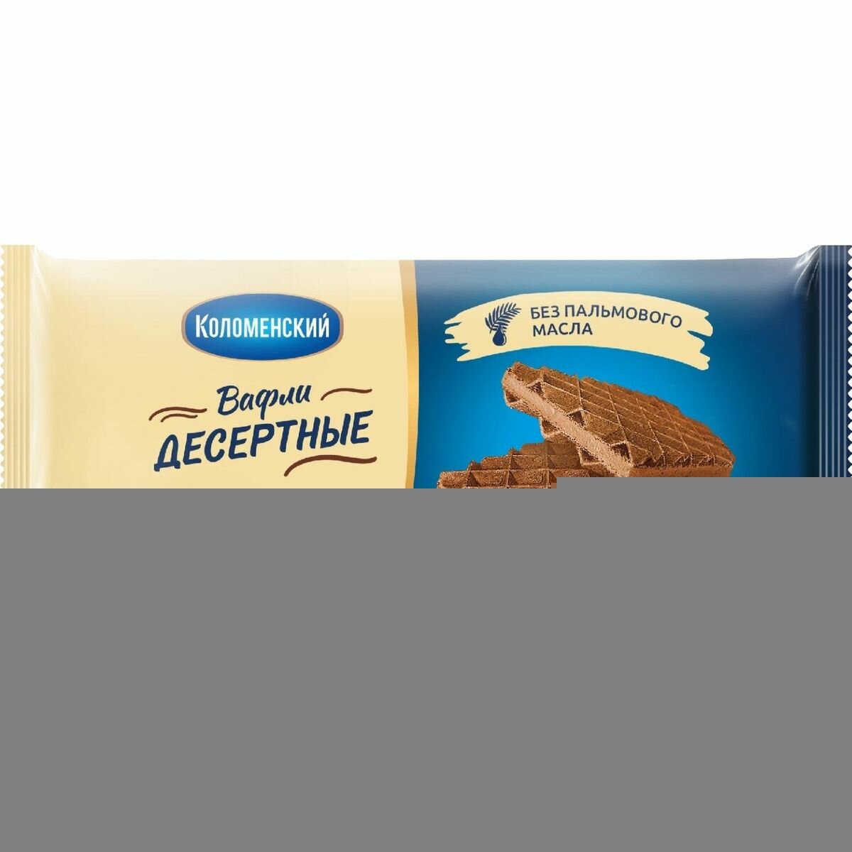 Вафли Коломенский Шоколадный крем, глубокого рифления, 90г (2477517)