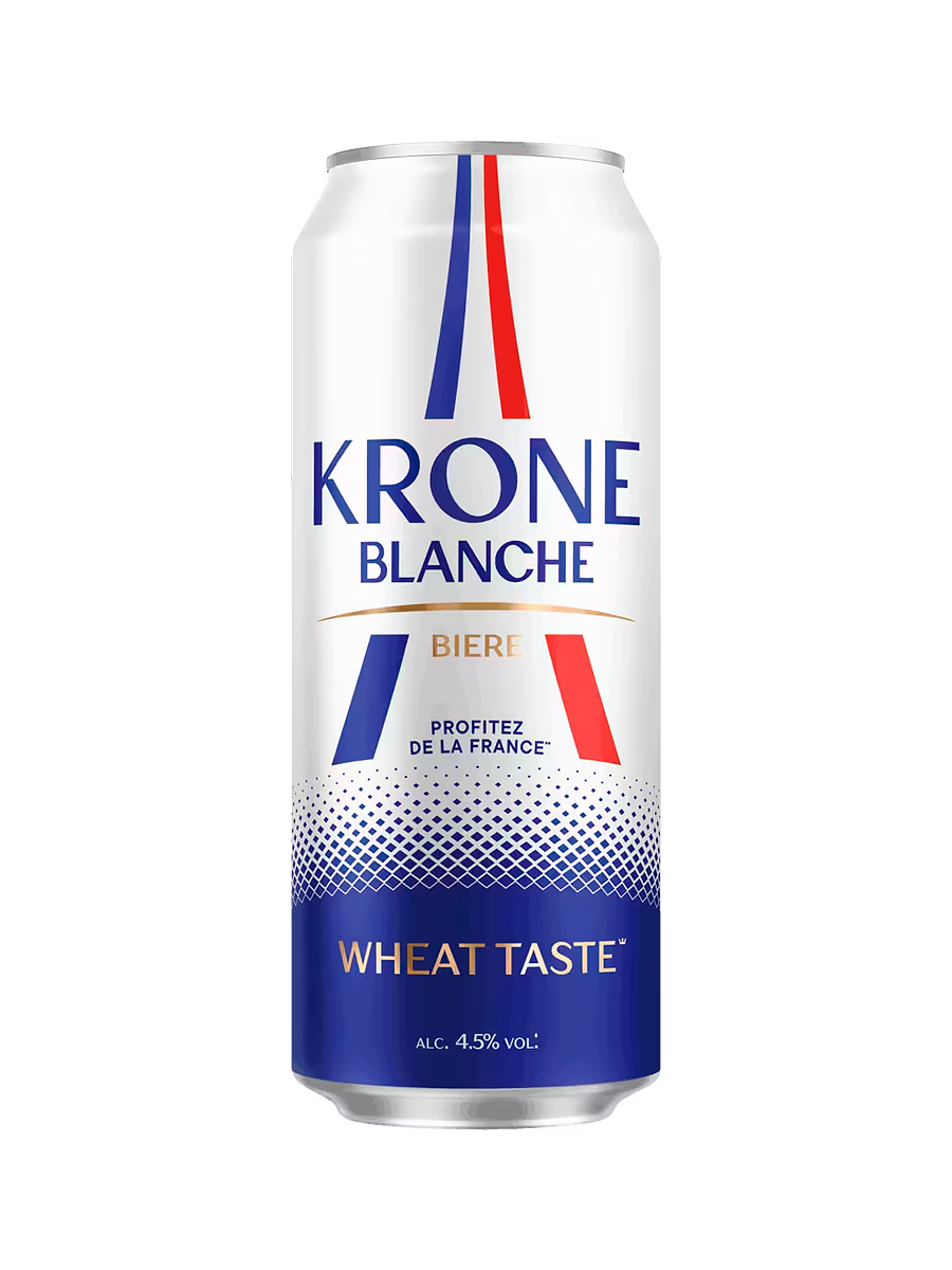 Пиво Krone Blanche Biere светлое 0,45 л ж/б