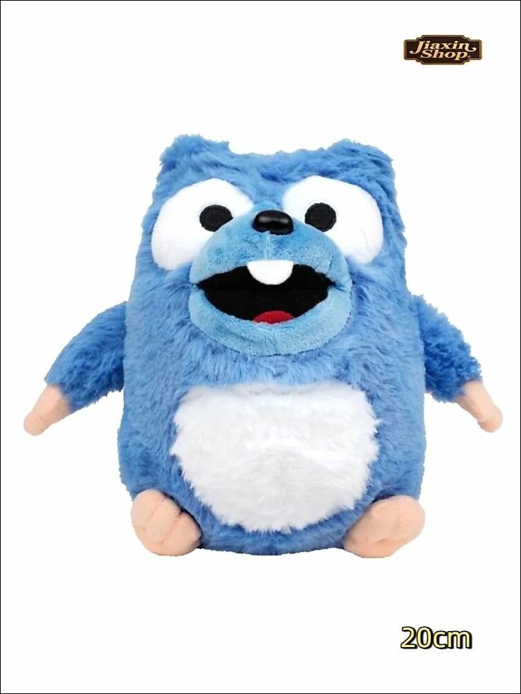 Мягкая игрушка Jiaxin Shop, синий хобби, 20 см, для детей, кукла с белым животом