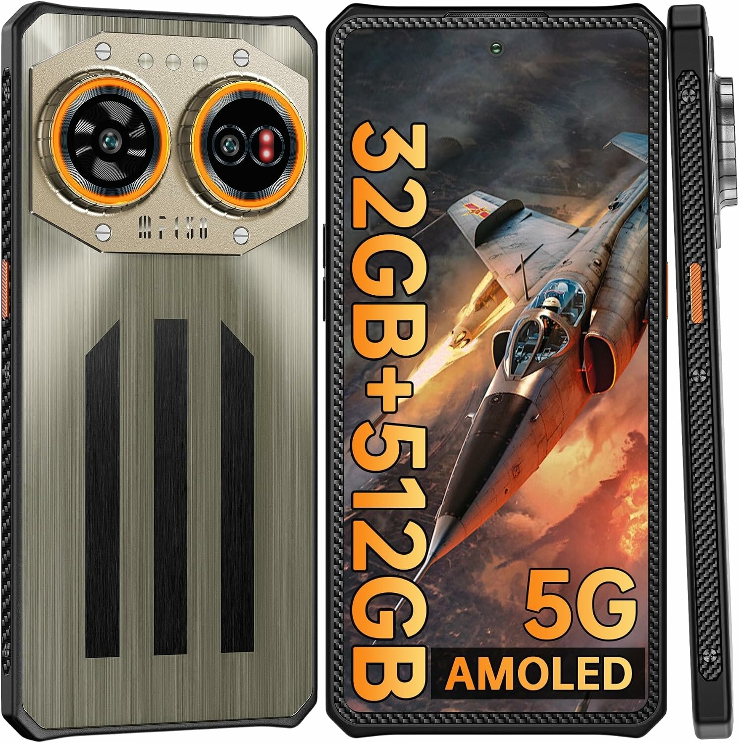 Ультрапрочный смартфон IIIF150 Air 2 5G, 32(16+16)GB 512GB, 6,78" дюймовый, Android 13, 5000mAh