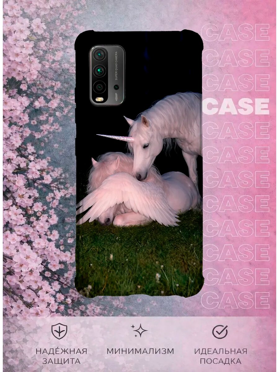 Чехол на Xiaomi Redmi 9T с принтом Dreamcore единорог