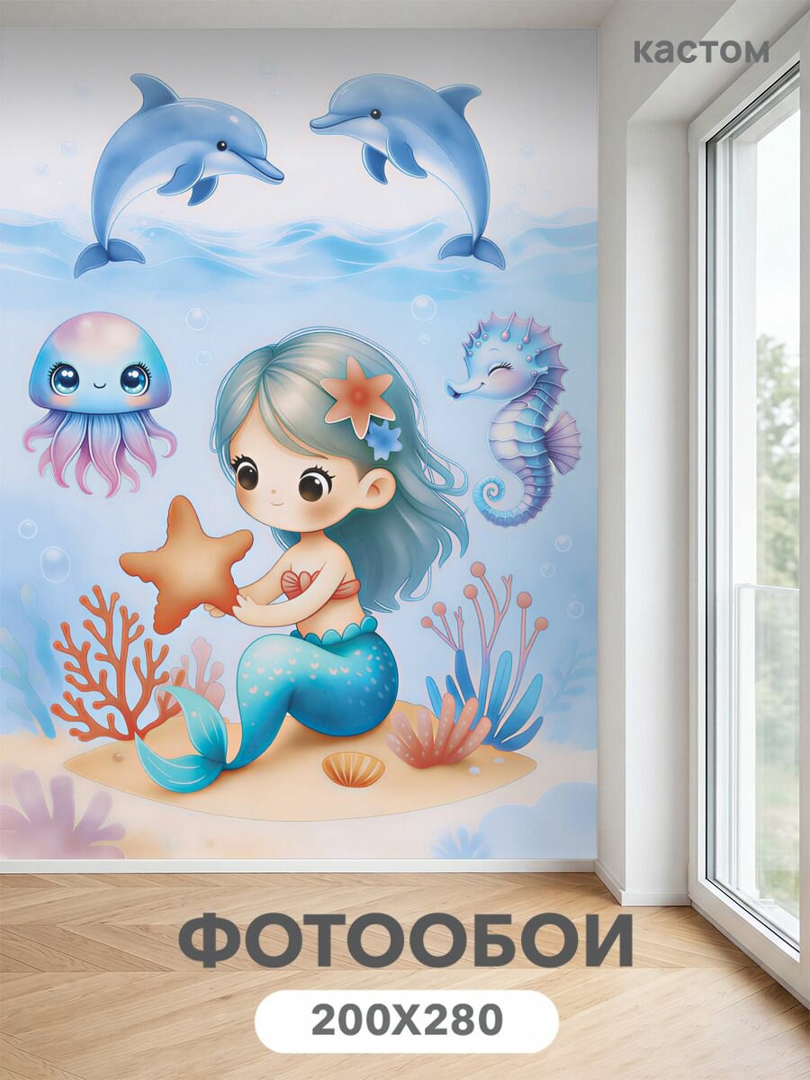 Фотообои на стену флизелиновые 3d Море 200х270 см