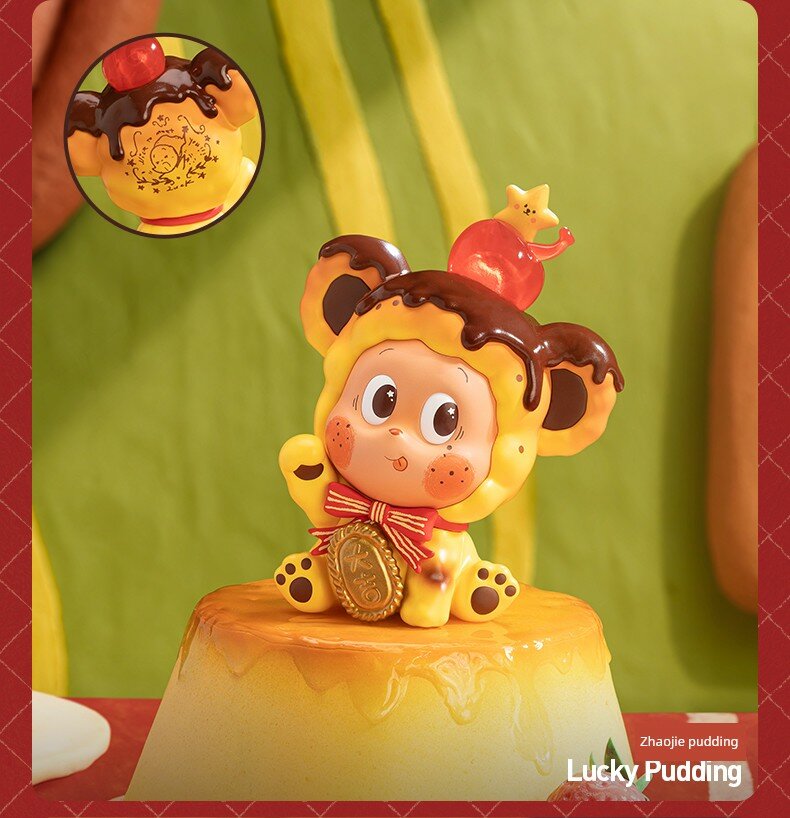 Фигурка серии Starry Moments POPMART Lucky Pudding, новая, нераспакованная, слепая коробка, тематика удачи