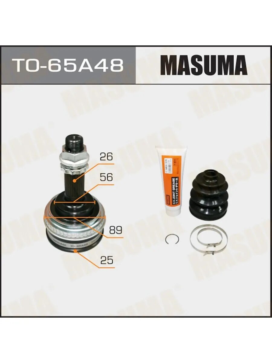 ШРУС для а/м Toyota Caldina 97-02, Harrier 97-03; Lexus RX, арт. TO65A48