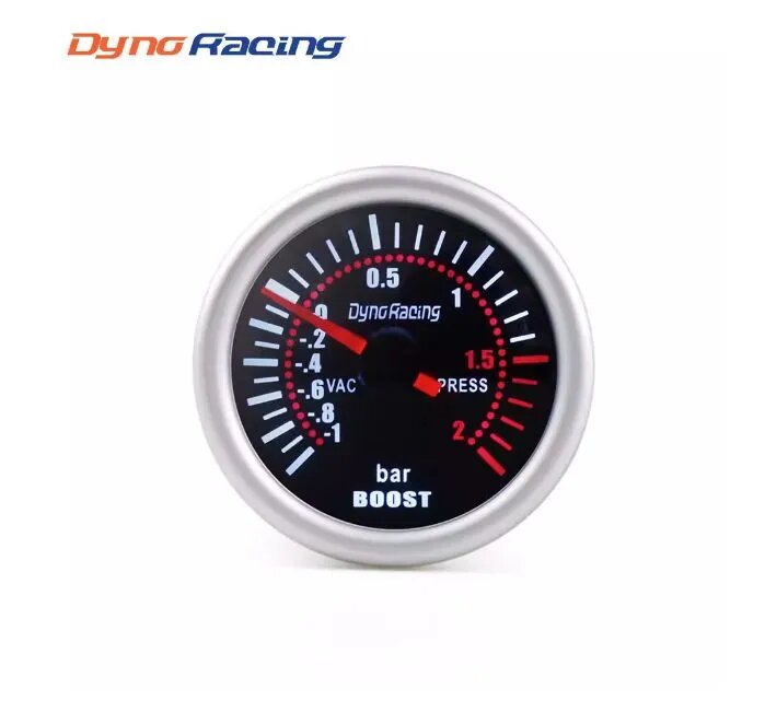 Манометр автомобильный Dyno Racing, 52 мм, аналоговый, с красной подсветкой, Китай