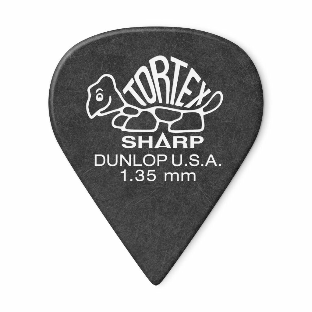 Медиатор для гитары, Dunlop Tortex Sharp, 1.35мм, 412P1.35