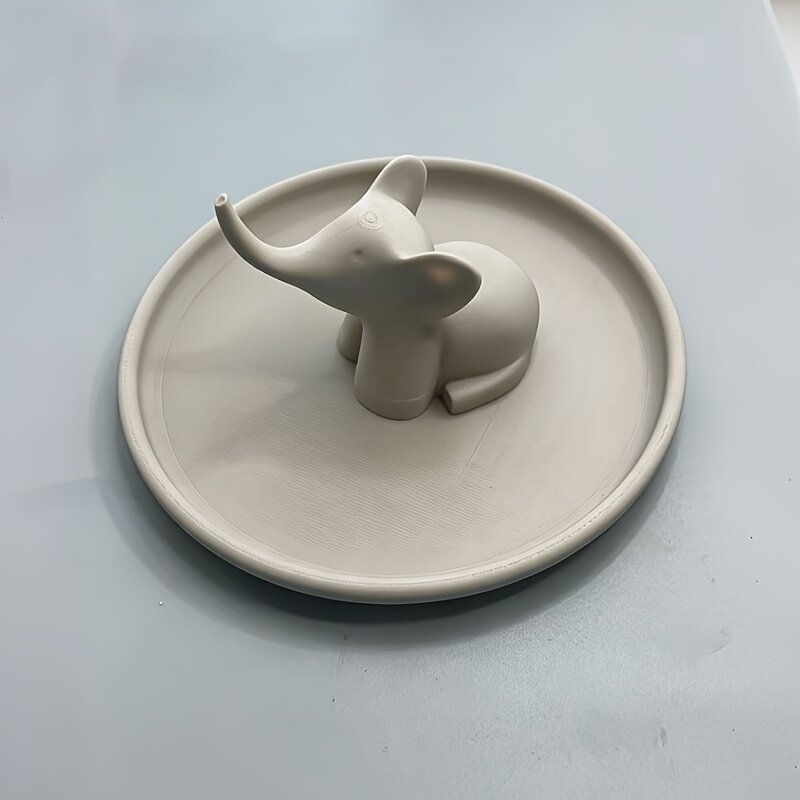 Шкатулка для украшений в виде слона, 3D-печать, подставка для колец и органайзер для бижутерии