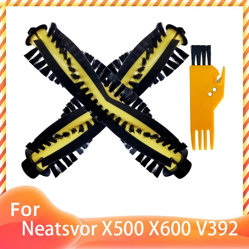 Щетка для швабры OSSIEAO к Neatsvor X500 X520 Tesvor X500 Pro T8 M1 Ikhos Желтый, 2 main brushes