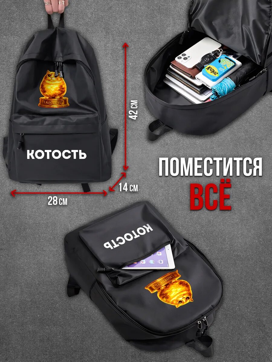 Рюкзак Котость мем — фото 1