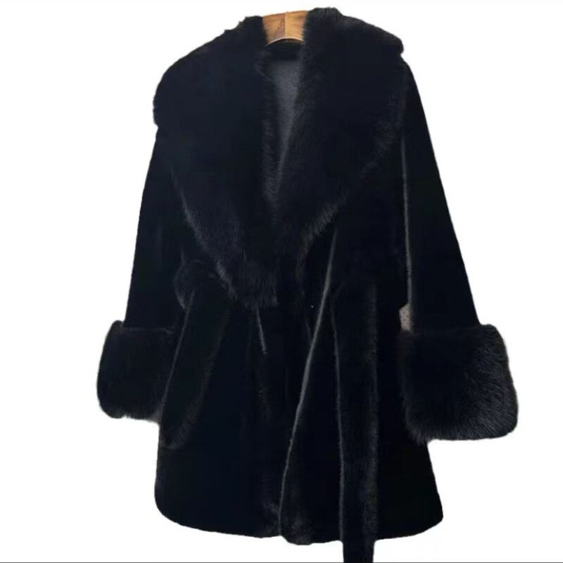 Шуба, размер 40-42, black — фото 1