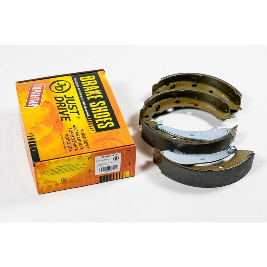 Колодки тормозные барабанные задние (228x42) JUST DRIVE JBS0105 VOLKSWAGEN Vento (1H2) 91-, UP (121,122, BL1, BL2) 11-, Polo Variant (6V5) 97-, Polo Saloon (9A4) 02-, Polo Classic (6V2) 95-, Polo (9N_,6R,6C,6N1,6N.