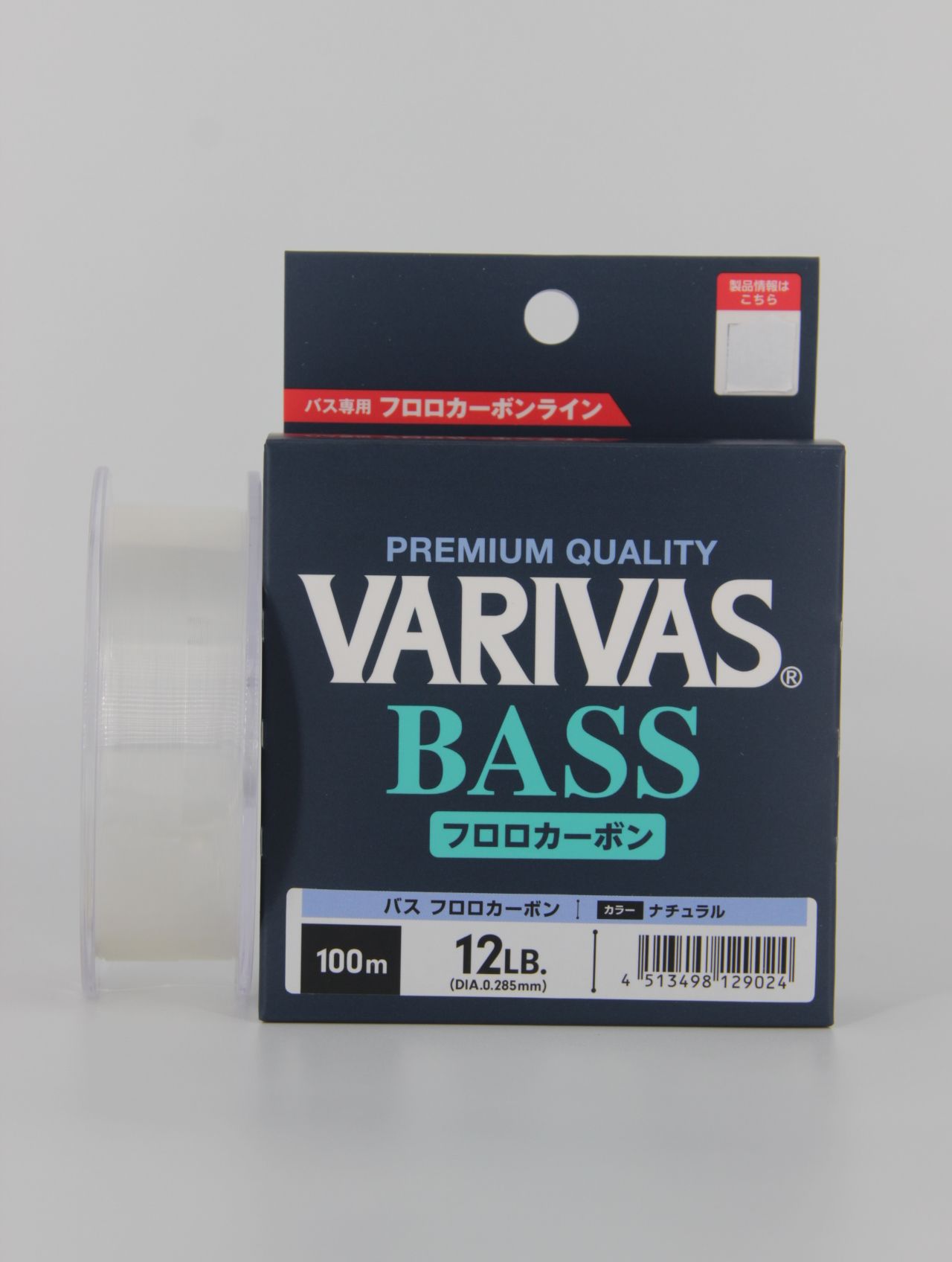 Леска флюорокарбон VARIVAS Bass Fluorocarbon 100m #3.0 12lb (Natural)