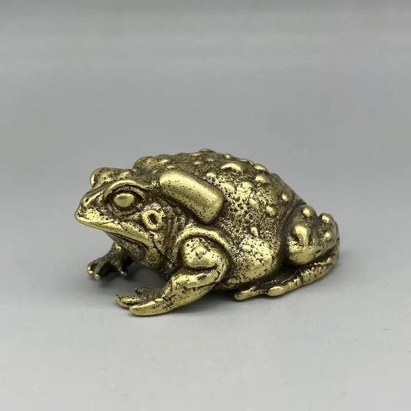 Медная статуэтка жабы Vintage brass