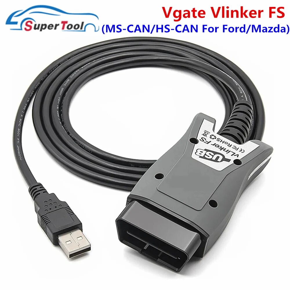 Считыватель кодов OBDII для совместимости с Mazda и Ford — FORScan VLinker FS ELM327 OBD2 Автомобильный диагностический инструмент Автомобильные сканеры