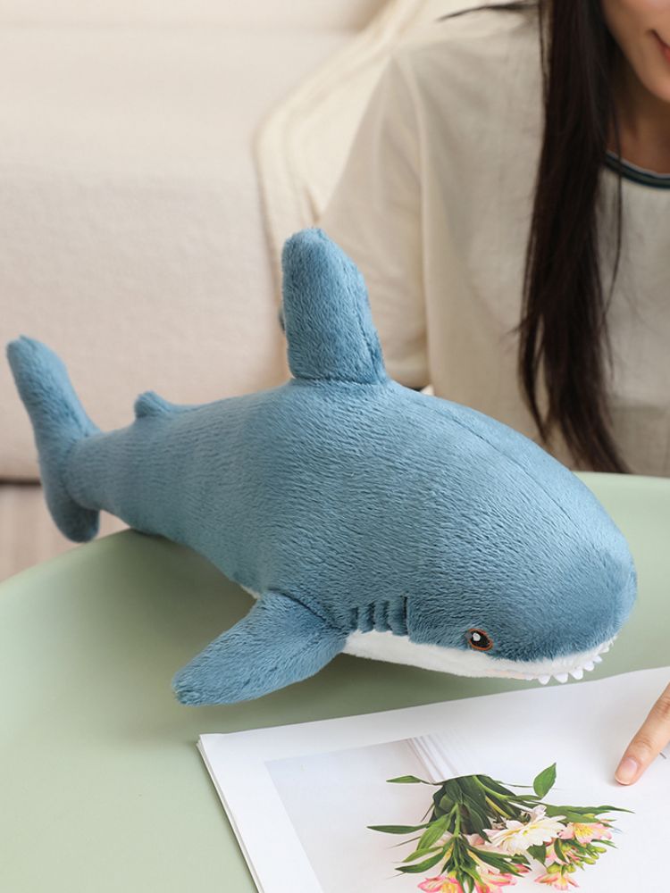 Мягкая игрушка акула синяя акула-подушка-30cm