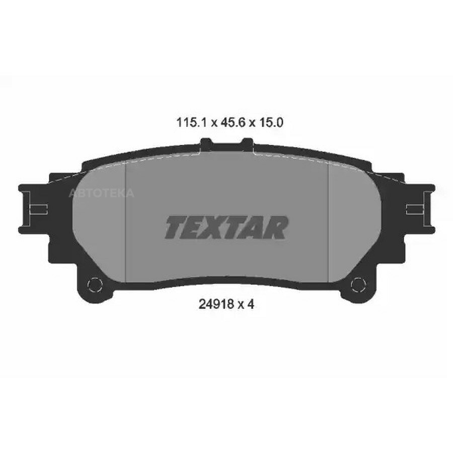 Колодки тормозные дисковые TEXTAR 2491801
