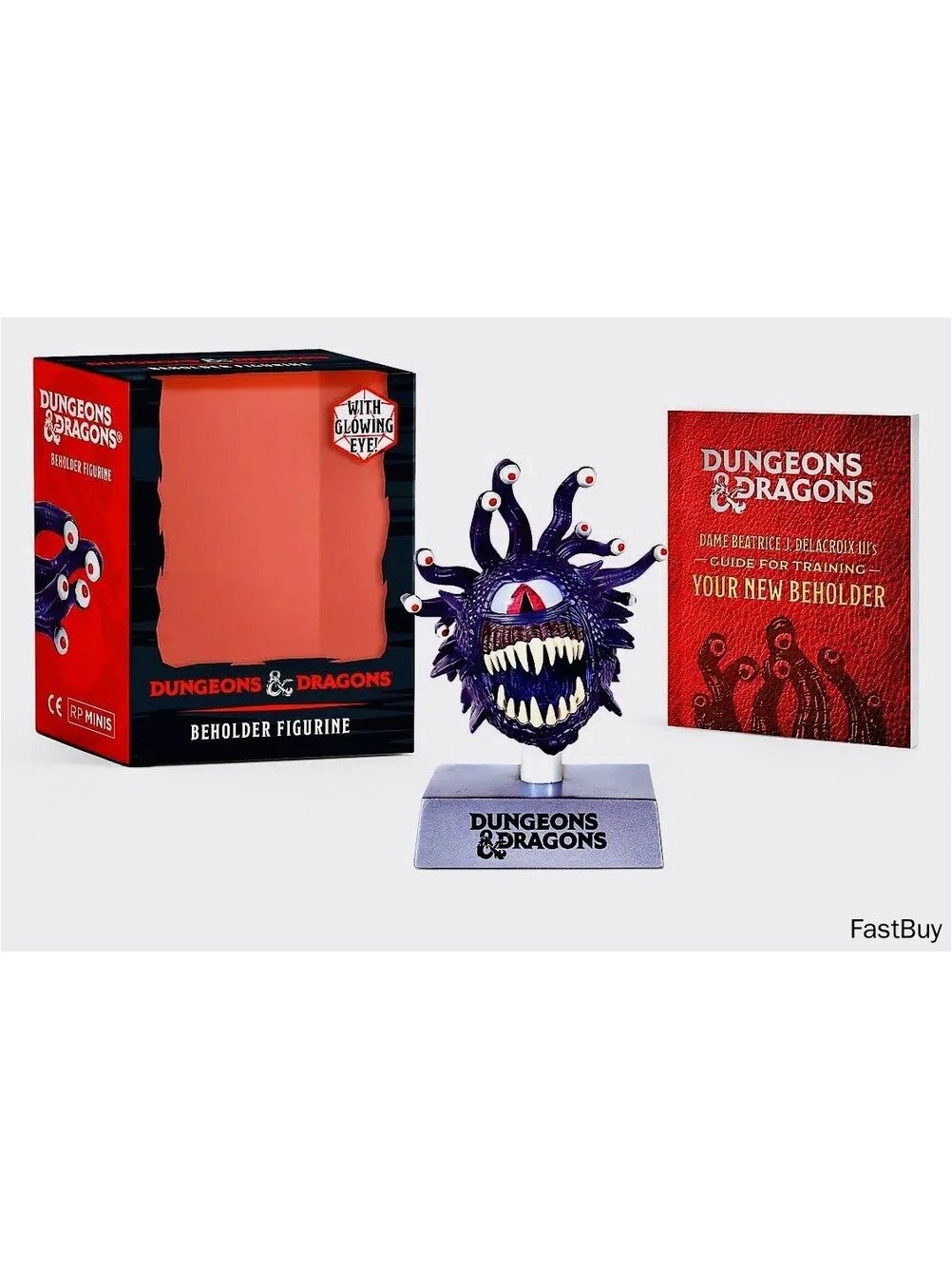 Фигурка Dungeons & Dragons Beholder со светящимся глазом и мини-книгой