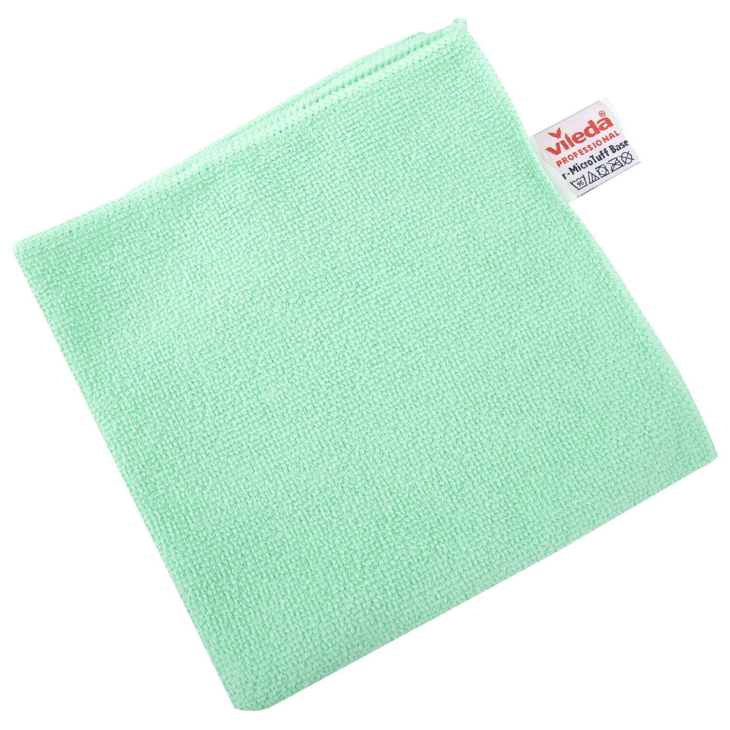 Салфетки VILEDA PROFESSIONAL "МикроТафф Бейс" комплект 5 шт, микрофибра, зеленый, 36х36 см, 174180