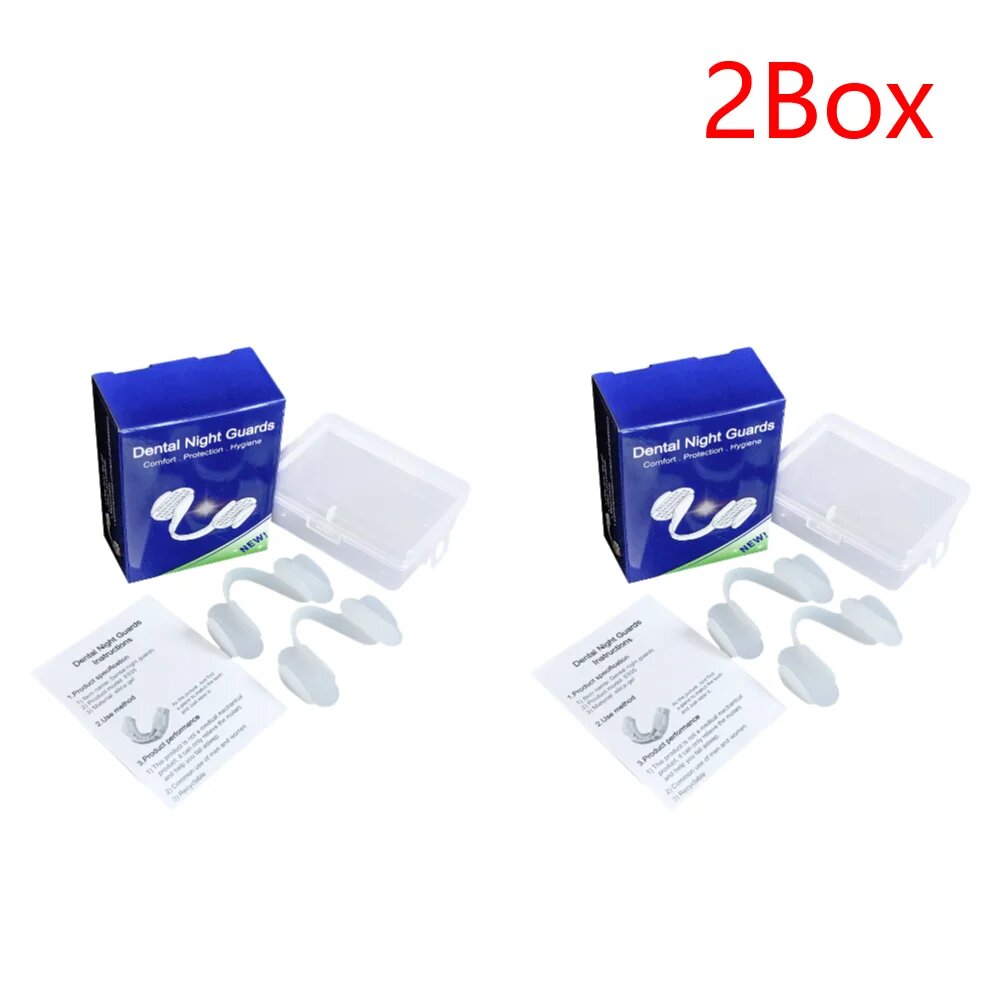 Силиконовые капы от скрежета зубов 2Box