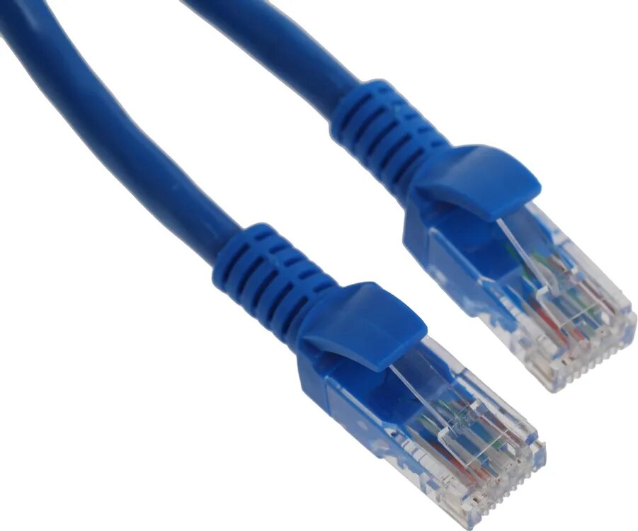 Патч-корд EXEGATE UTP-RJ45-RJ45-C6-2M-BL UTP, кат.6, 2м, 4 пары, алюминий омедненный, многожильный, голубой