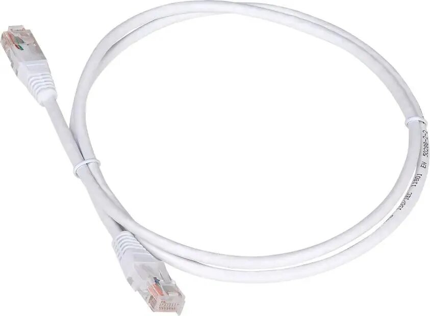 Патч-корд LanMaster UTP, вилка RJ-45, вилка RJ-45, кат.5E, ПВХ, 15м, белый