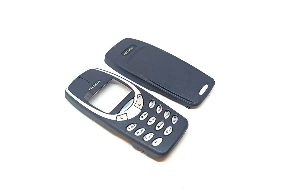 Комплект панелей для раритетного мобильного телефона Nokia 3310 Dark Blue Производство Финляндия