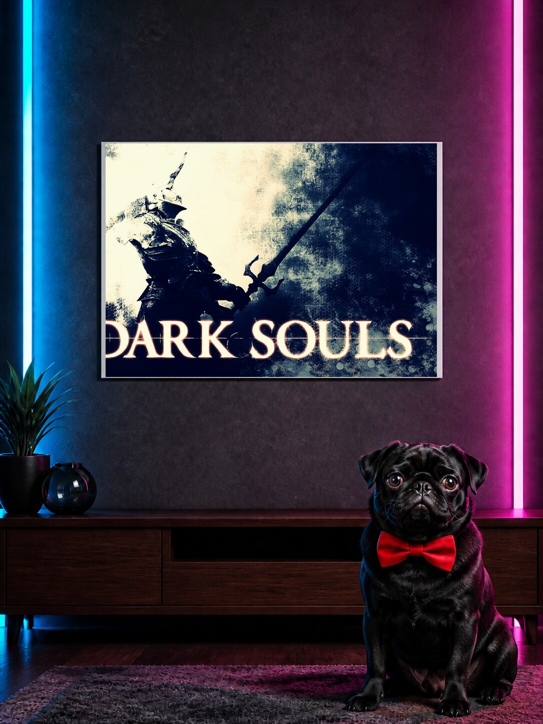 Постер Dark Souls Хроники — характер игровой вселенной A3