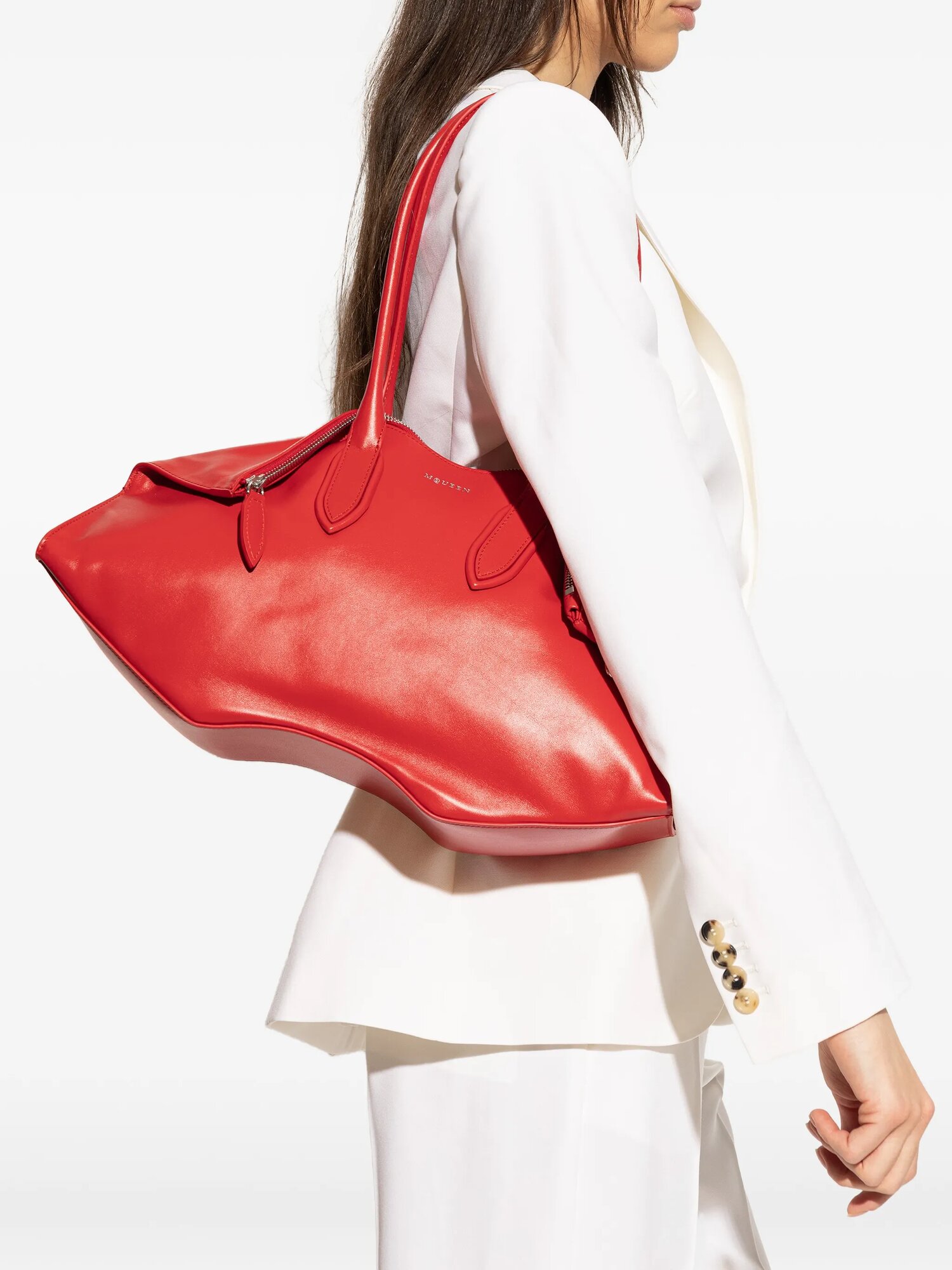 Сумка Alexander McQueen Manta, red — фото 1