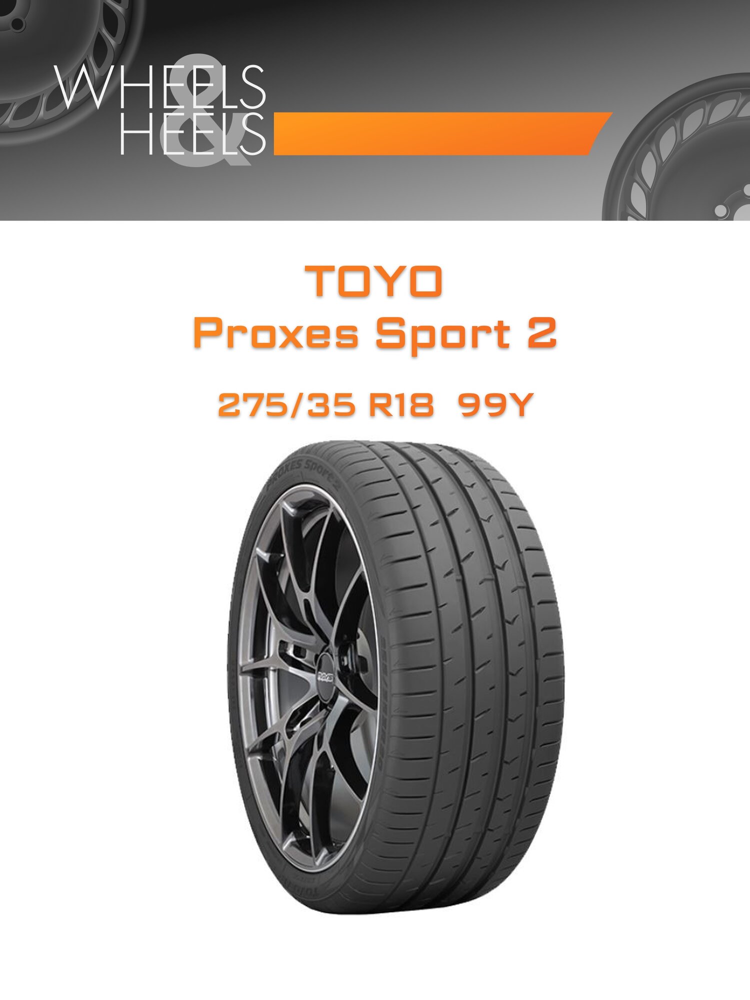 Шина автомобильная TOYO Proxes Sport 2 275/35 R18 99Y SUMMER, летняя, универсальная
