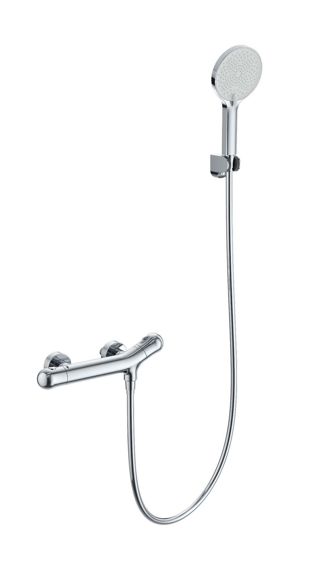 Смеситель для душа Wonzon & Woghand WW-B2057-A-CR с термостатом, глянцевый хром, латунь