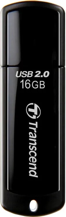Флешка USB Transcend Jetflash 350 16ГБ, USB2.0, черный