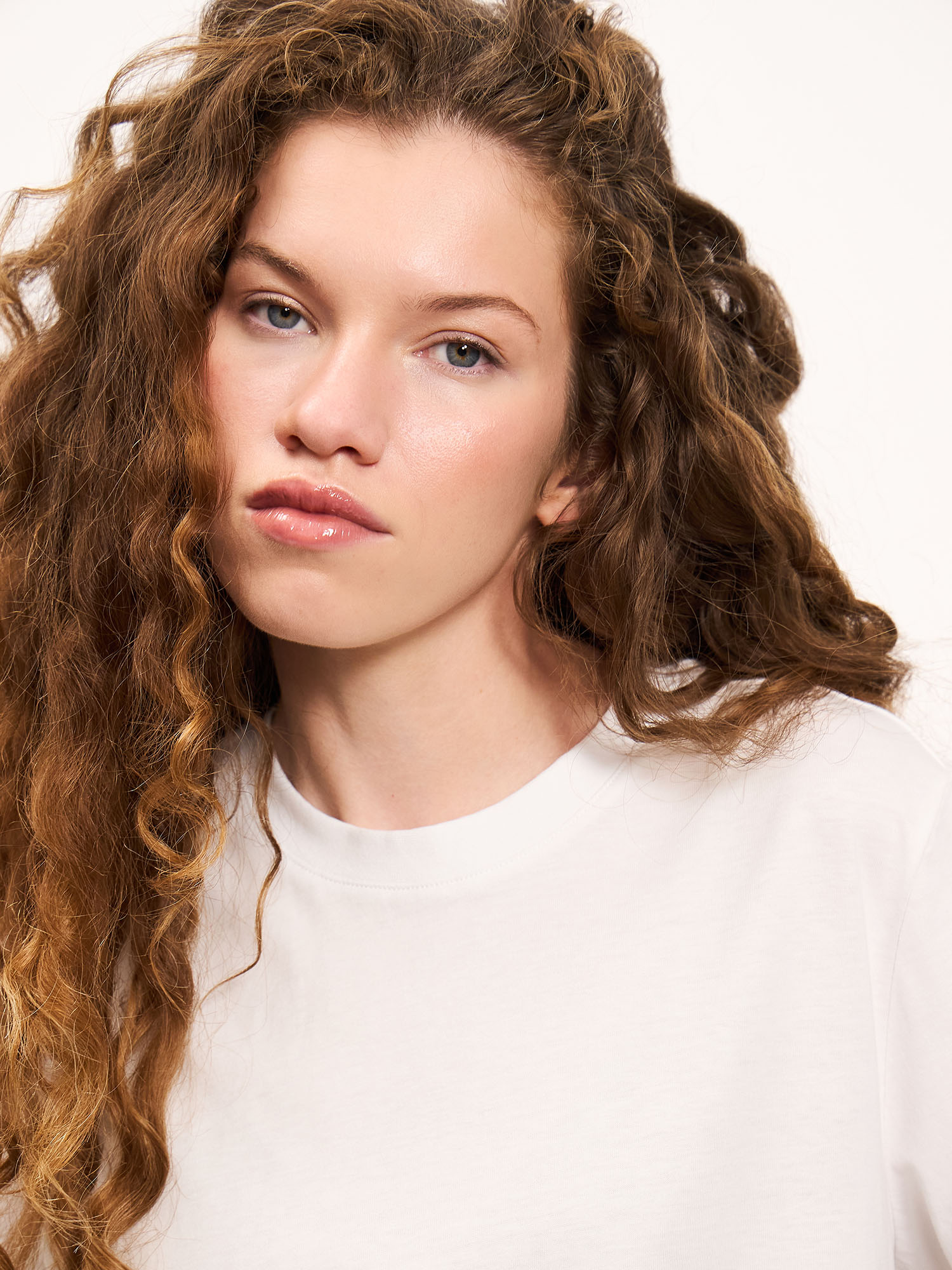 Футболка STREETBEAT Regular Basic Jersey Tee, 1 шт., размер XS, белый — фото 1
