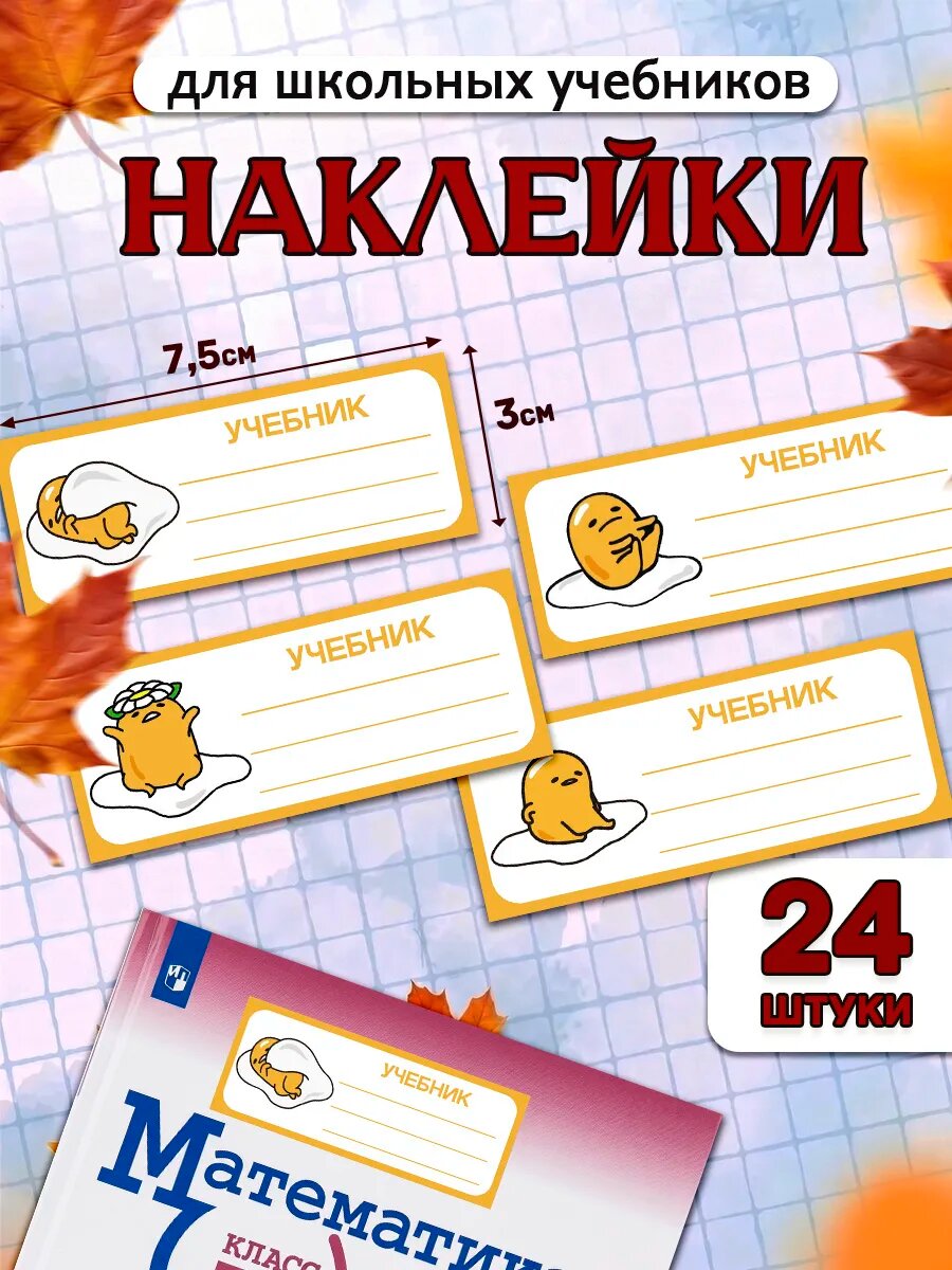 Наклейки на учебники для подписи и маркировки школьные