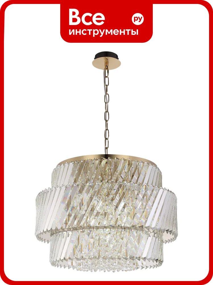 Светильник подвесной ST-Luce латунь/прозрачный E1х40W ST luce SL6138.303.12