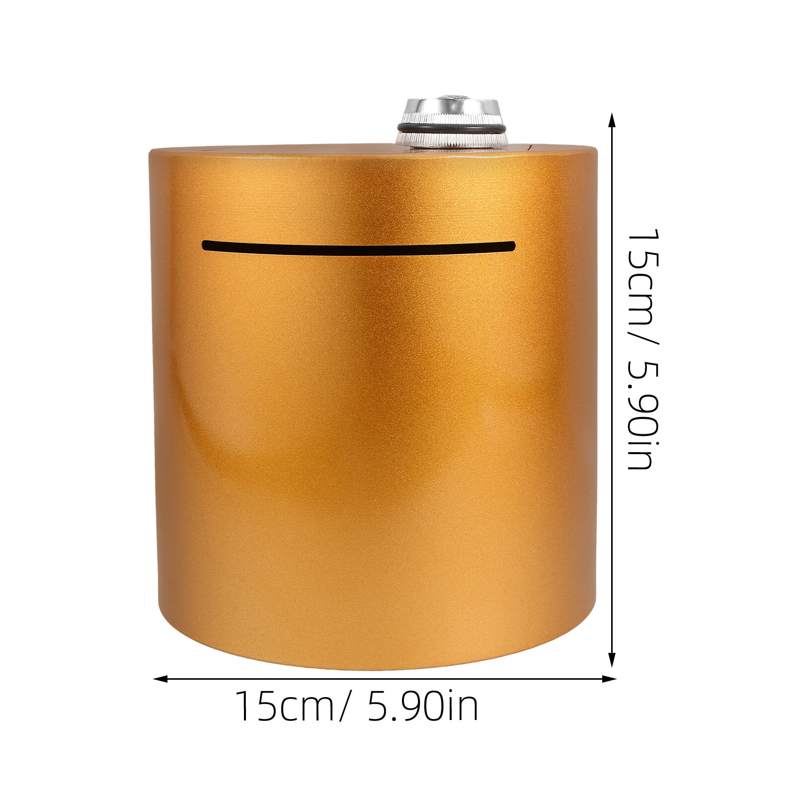 Сберегательная Копилка Из Железа Золотого Цвета 15.00X15.00X15.00CM