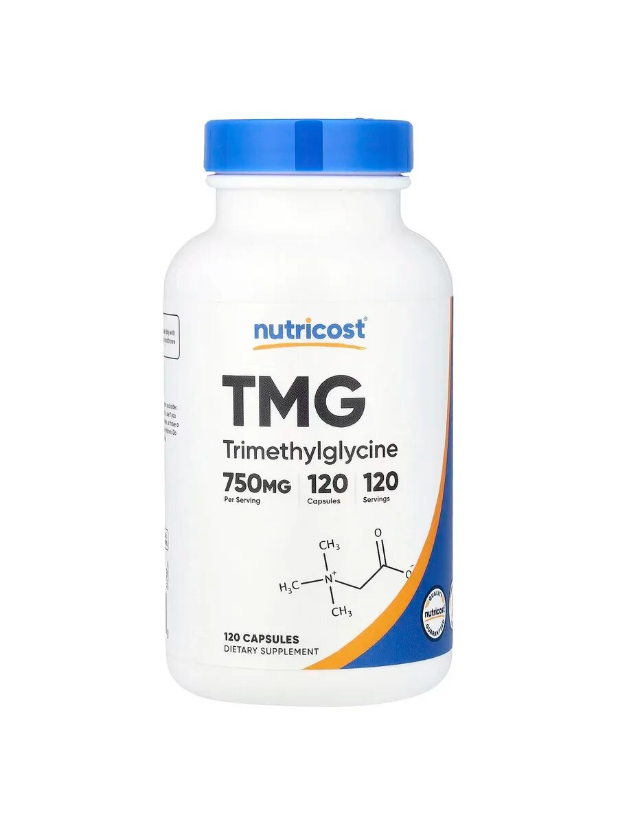 TMG (триметилглицин), 750 мг, 120 капсул