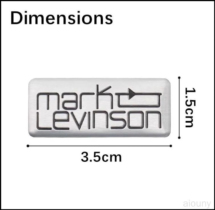 Эксклюзивная наклейка для динамиков Lexus Mark Levinson, совместимая с металлическими этикетками, предлагается в количестве 1 штуки.