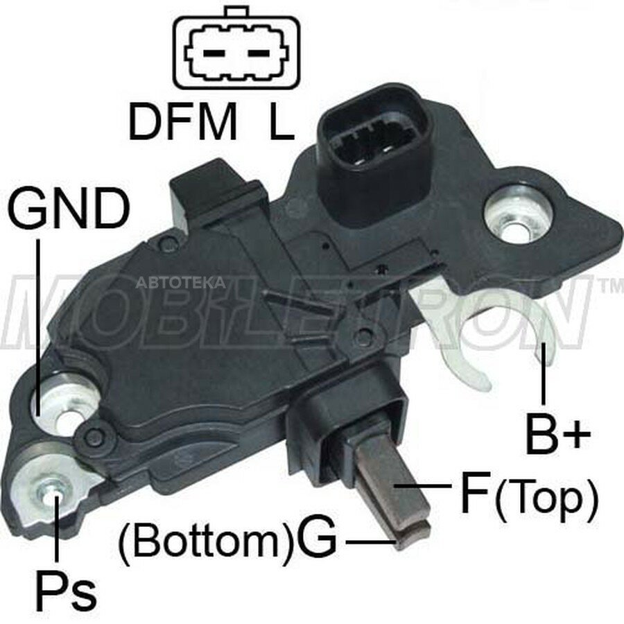 Реле-регулятор генератора OPEL Astra H 1.2 [Z12XEP] 01.2007-12.2009 OPEL Astra H 1.4 [Z14XEL] 01.2004-12.2005 OPEL Astra H 1.4 [Z14XEP] 01.2004-12.201 MOBILETRON VRB160