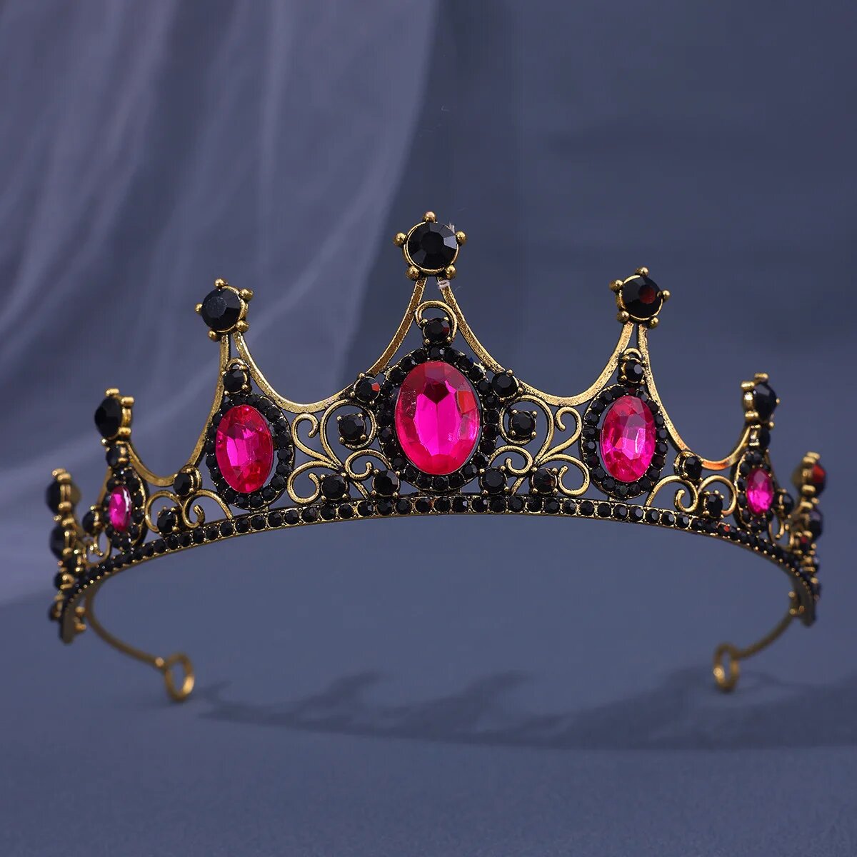 Хрустальная корона TUANMING Розовый, Rose Red