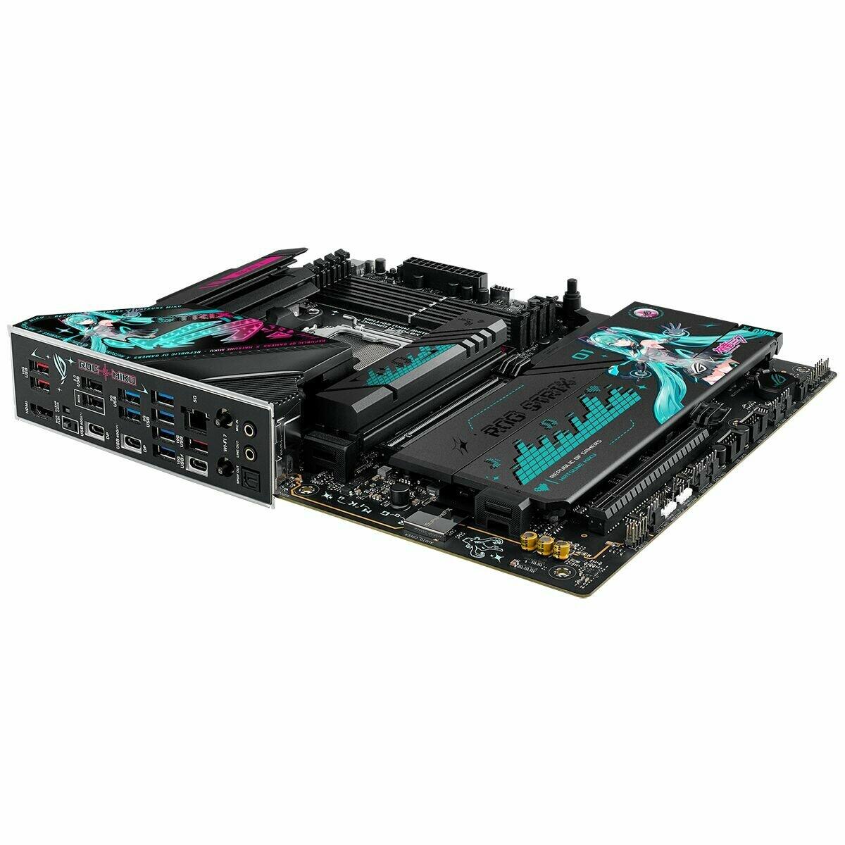 Материнская плата ASUS ROG STRIX X870E-H GAMING WIFI7 HATSUNE MIKU EDITION, AM5, AMD X870E, ATX, RTL (90MB1MA0-M0EAY0)