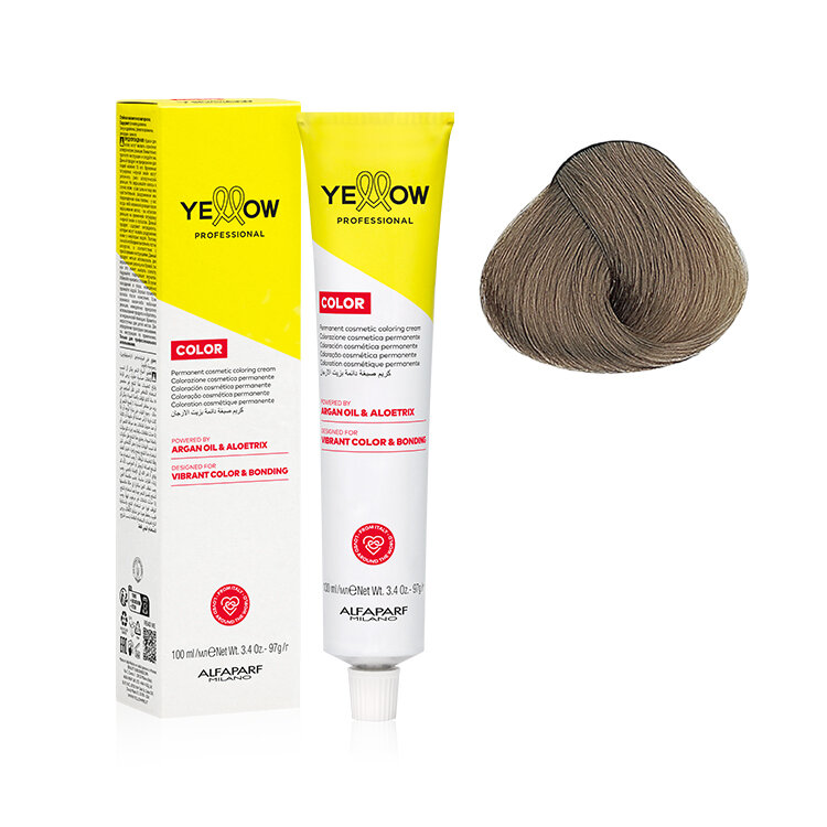 Yellow Professional - Color Permanent 8 Cool Крем-краска для волос перманентная 100 мл