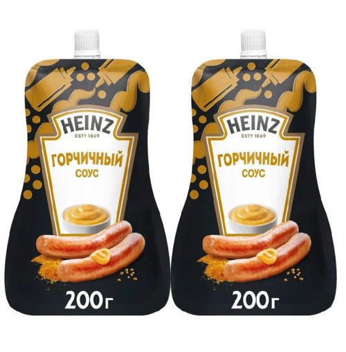 Heinz Соус горчичный, 200 г, 2 упаковки