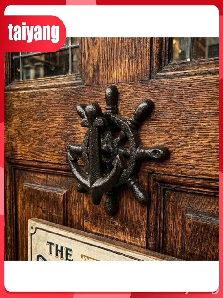 1pc Чугунная дверная ручка