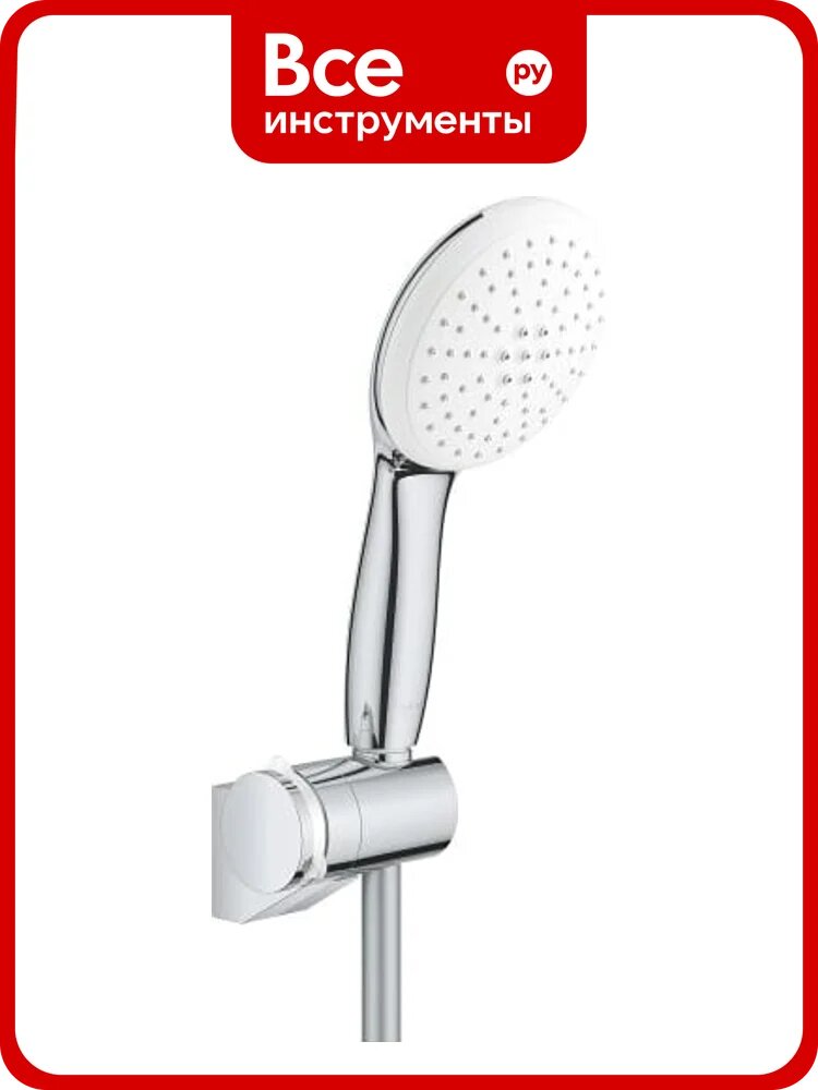 Душевой набор GROHE 2760130E Tempesta 110, 2 режима струи, настенный держатель, шланг 1750 мм, 5.6 л/мин, хром (замена 2760110E) 00000136667